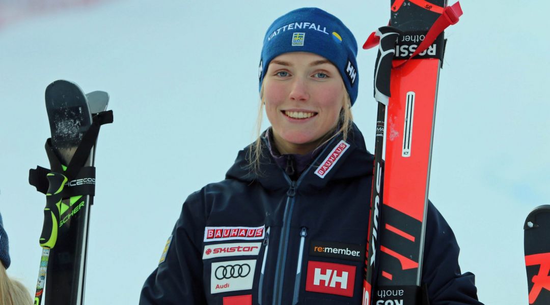 Le svedesi spezzano il dominio austriaco nella prima manche del gigante ...