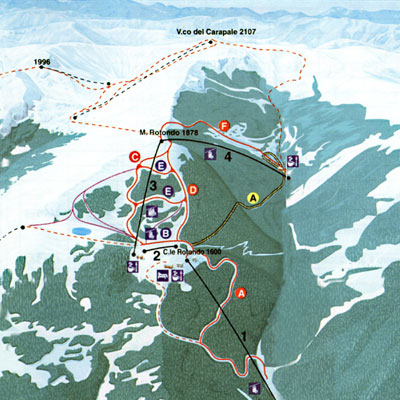 Cartina Piste e Impianti Scanno