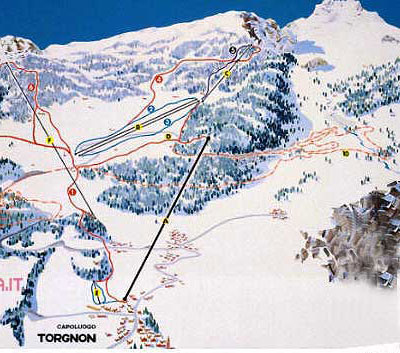 Cartina Piste e Impianti Torgnon